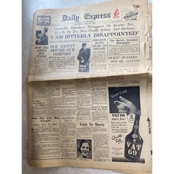 Daily Express | Accents | Daily Express Northern Edition Newspaper ...